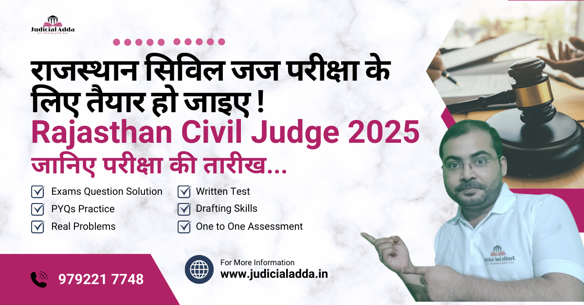 Rajasthan Judicial Services Notification 2025 Vacancy, Eligibility, Application Fees, Exam ...