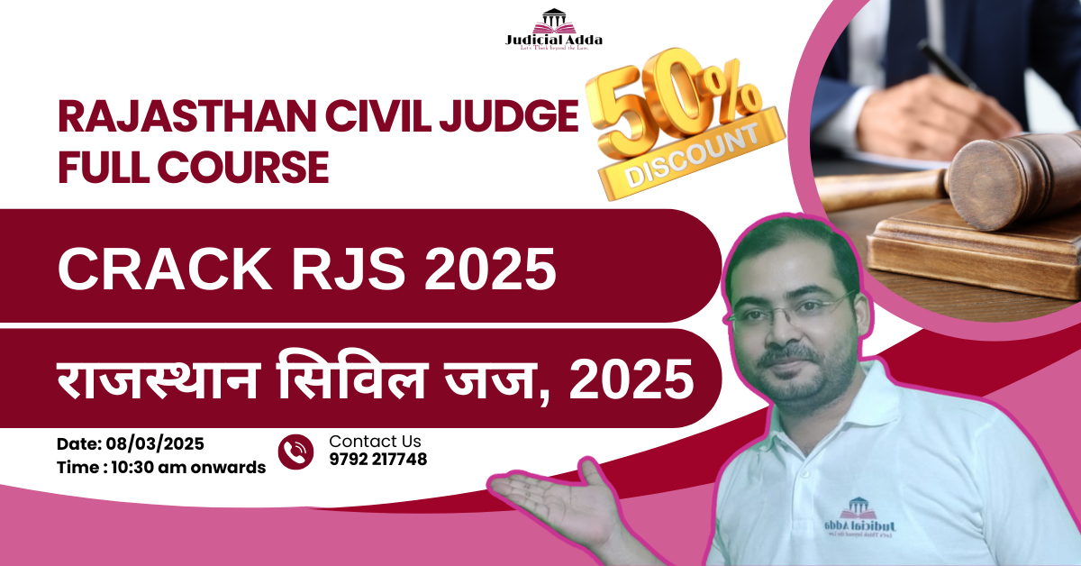 RJS Syllabus 2025 : Rajasthan Judiciary New Syllabus 2025 - Judicial Adda